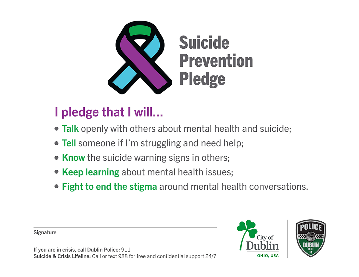 Mental Health & Suicide Prevention – City of Dublin, Ohio, USA