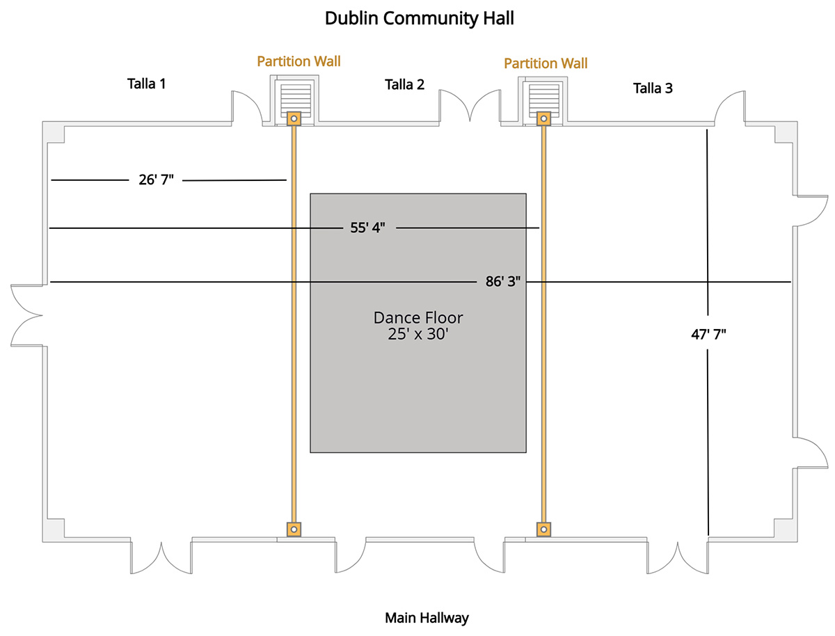 Community Hall Rental – City of Dublin, Ohio, USA
