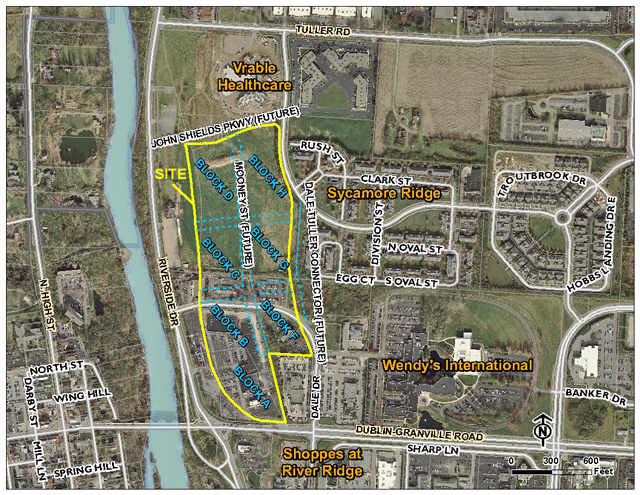 Dublin, Ohio, USA » Bridge Park – Revised Basic Development Plan